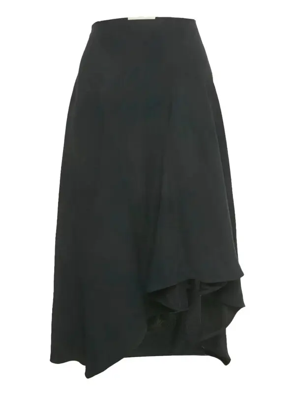 Vanessa Bruno Asymmetric Midi Skirt - Black