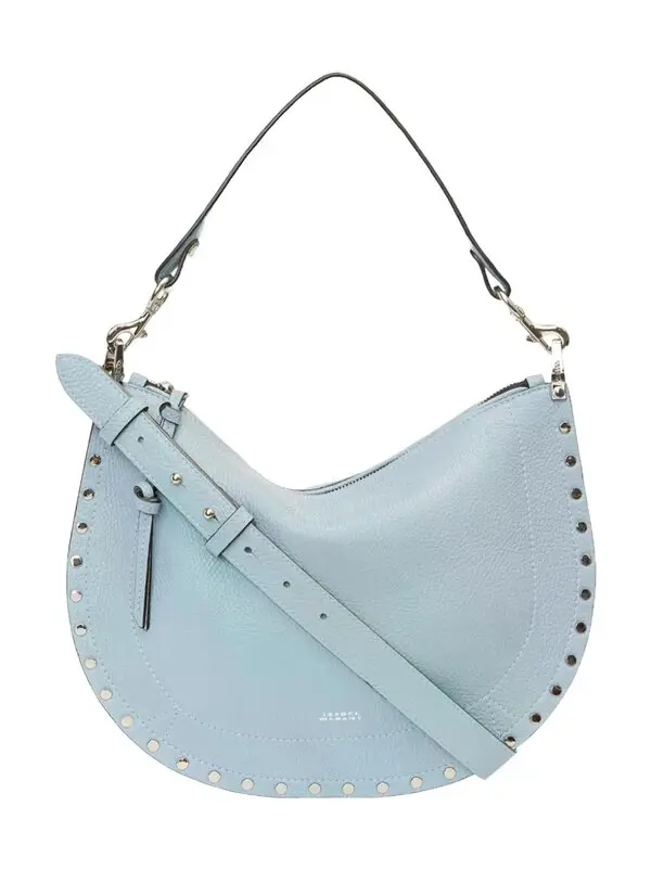 Isabel Marant Oskan Soft Zip Leather Crossbody Bag - Blue