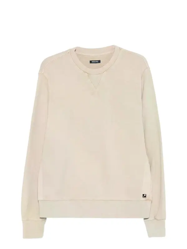 KEELING Crew-neck Long-sleeved Sweatshirt - Neutrals