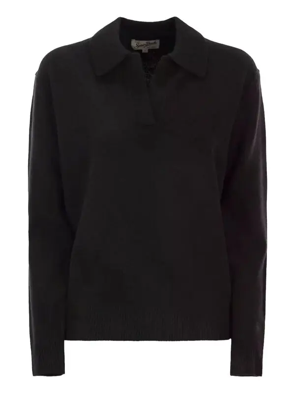 MC2 SAINT BARTH Eze Polo-neck Sweater - Black