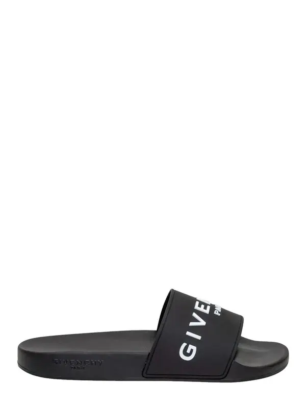 Givenchy Logo Slides - Black