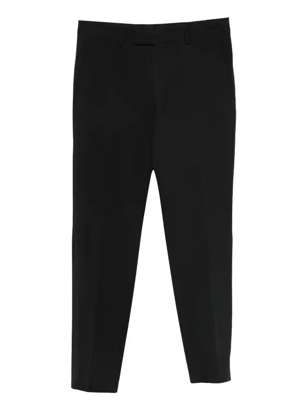Karl Lagerfeld Flat-front Tailored Trousers - Black
