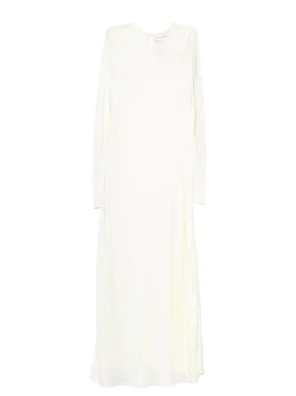 SILKYLICIOUS Silk Maxi Dress - White