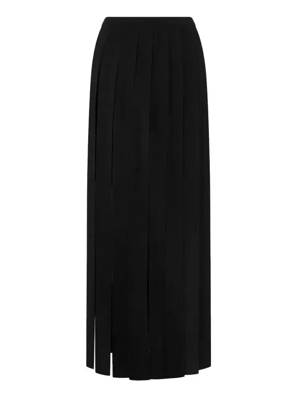 Moschino Pleated Maxi Skirt - Black