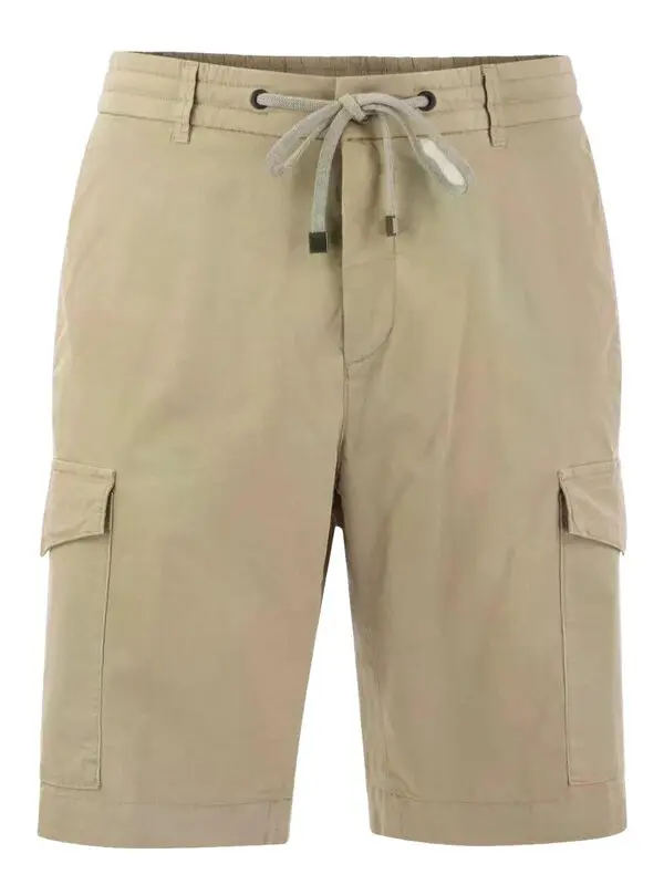 Peserico Drawstring Cargo Shorts - Neutrals