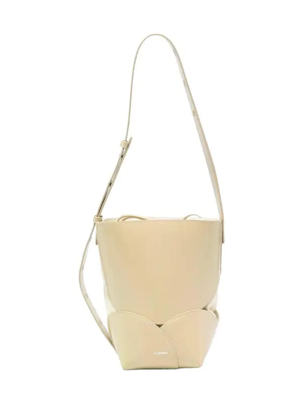 JIL SANDER Small Drawstring Bucket Bag - Neutrals