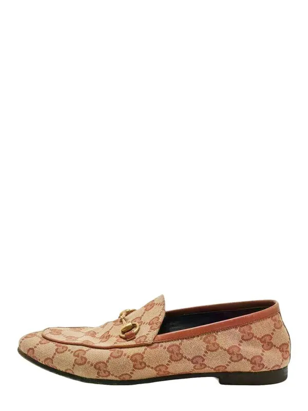 Gucci Jordaan Gg Canvas Horsebit Loafers - Neutrals
