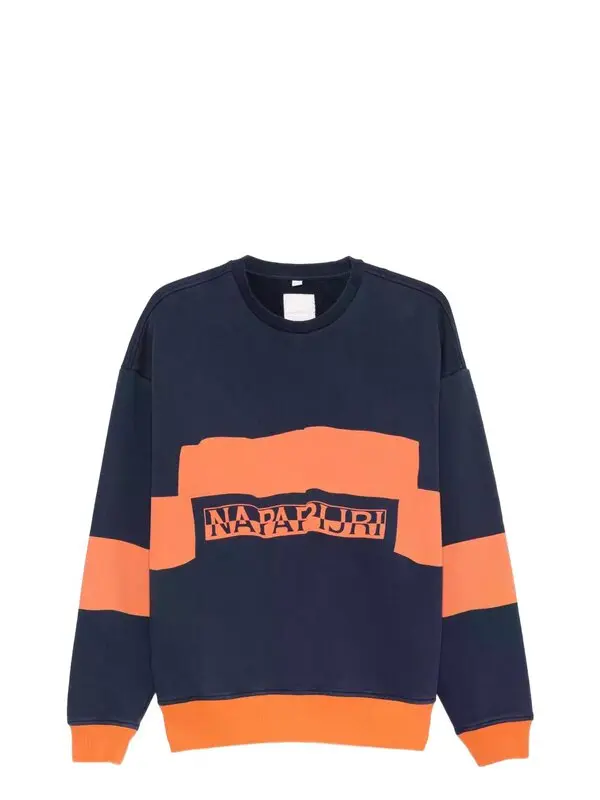 NAPAPIJRI Logo Striped Sweatshirt - Blue
