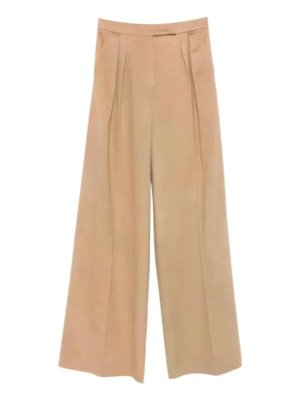 Max Mara Ori Pleated Trousers - Neutrals