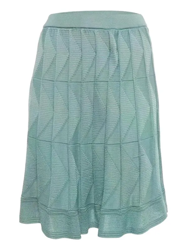 Missoni Knitted Mini Skirt - Blue