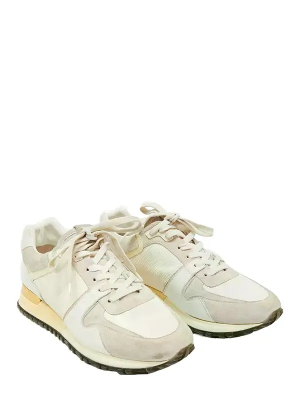 LOUIS VUITTON Run Away Leather Sneakers - White