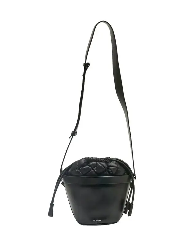 Moncler Leather Bucket Bag - Black