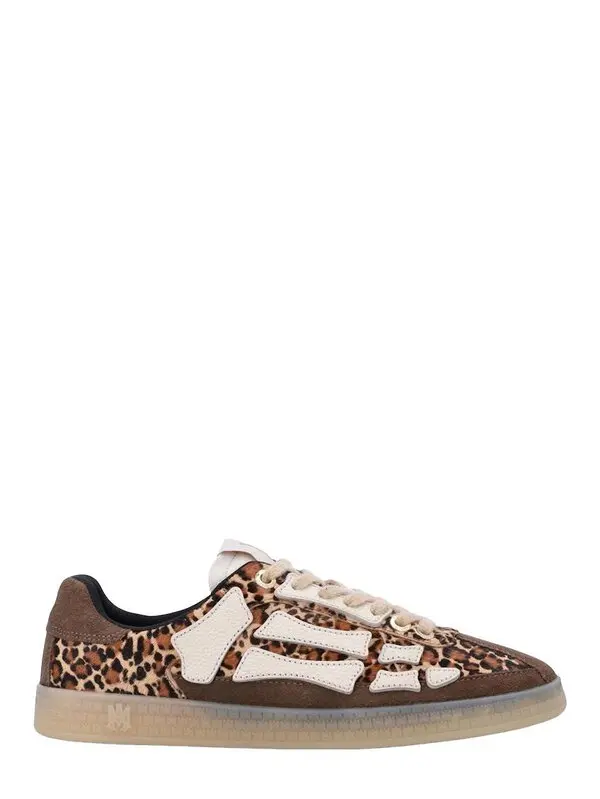 Amiri Pacific Bones Leopard Sneakers - Brown