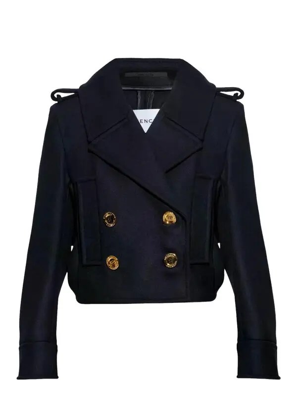 Givenchy Wool Jacket With Gold-tone Buttons - Blue