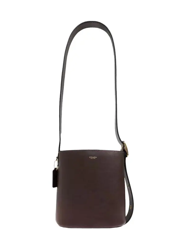 COACH® Bleecker Strap Calf Leather Tote Bag - Brown