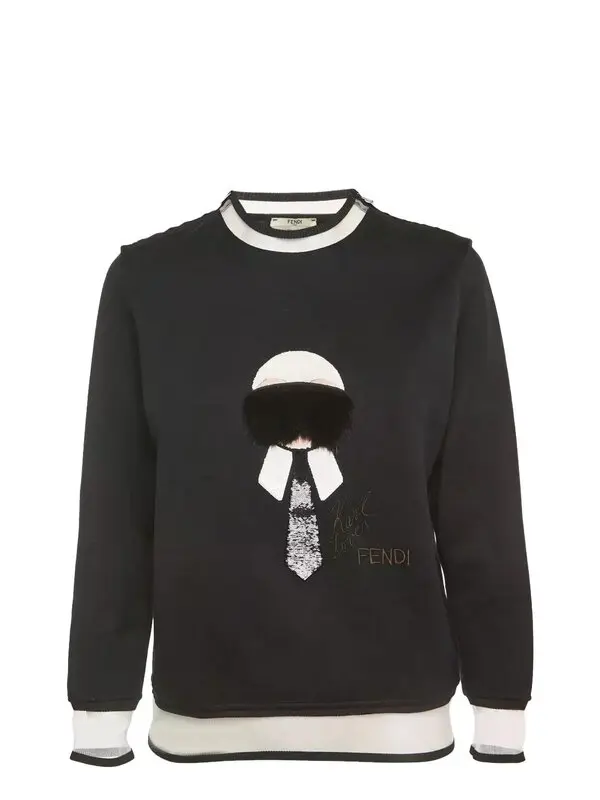 Fendi Karl Loves Sweatshirt - Black