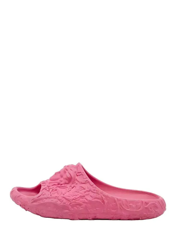 Versace Medusa Head Embossed Slides - Pink