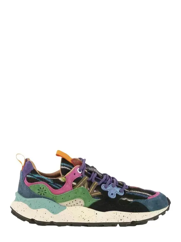FLOWER MOUNTAIN Yamano Paneled Sneakers - Black