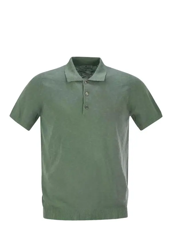 PT TORINO Button Short-sleeve Polo Shirt - Green