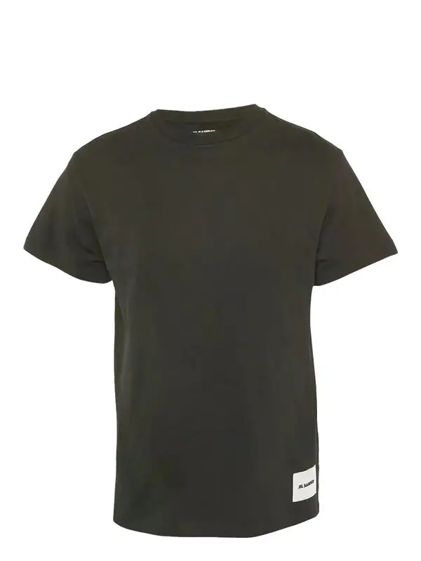 JIL SANDER Logo Crew Neck T-shirt - Black
