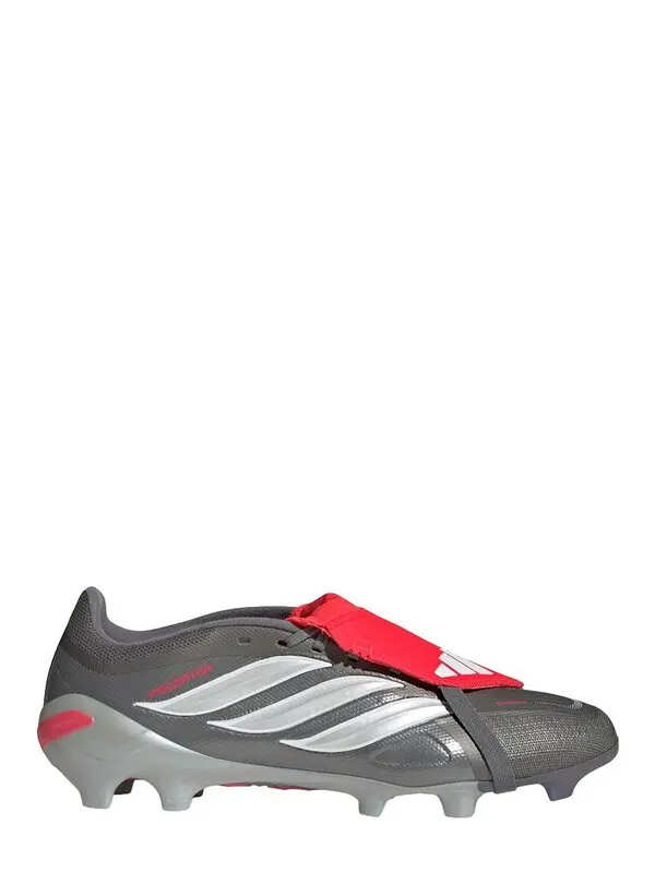 Adidas Predator League Foldover Tongue Fg Finishers Stee Shirtl Pack - Iron Metallic/zero Metalic/lucid Red