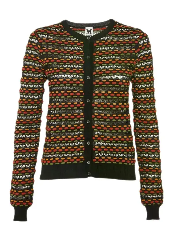 Missoni Knit Button Cardigan - Black