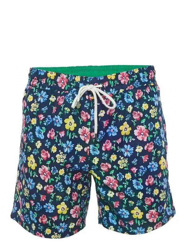 Polo Ralph Lauren Floral-print Swim Shorts - Blue