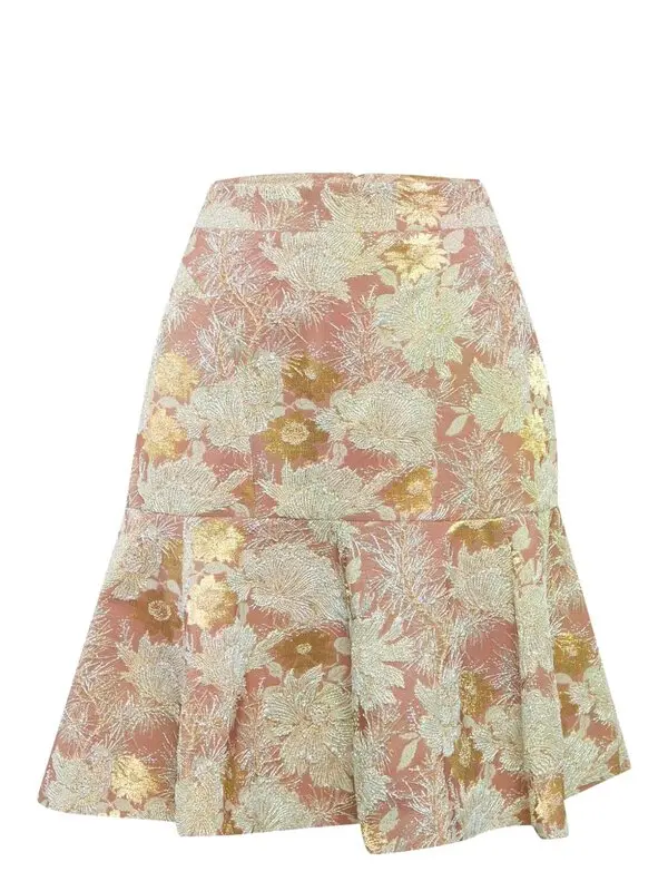 N°21 Floral-detail Mini Skirt - Pink