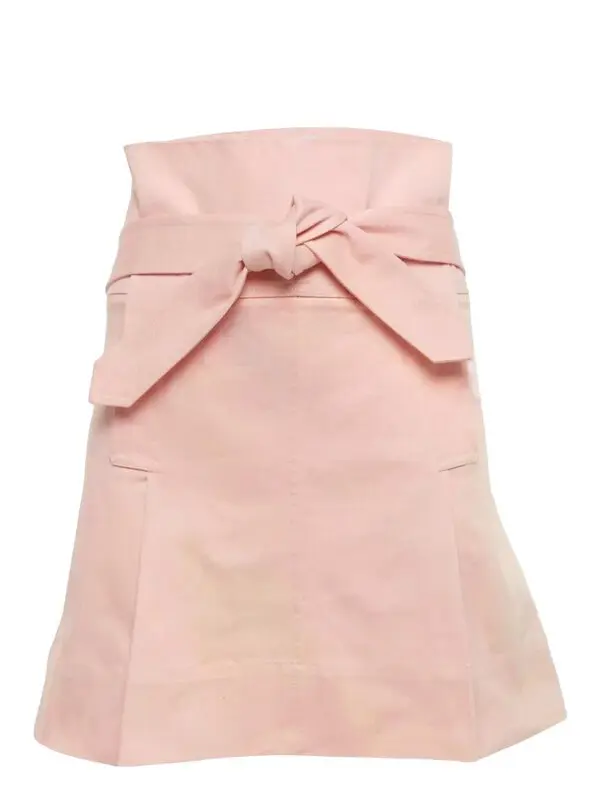 FERRAGAMO Belted Mini Skirt - Pink