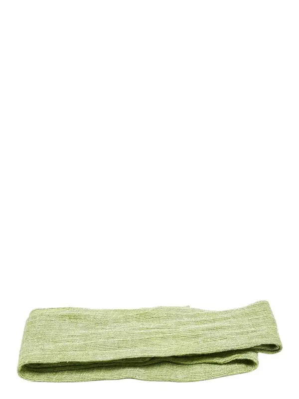 Lisa Marie Fernandez V-neck Linen Skirt Set - Green