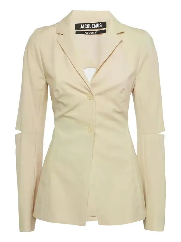 Jacquemus Le Splash Cut-out Blazer - Neutrals