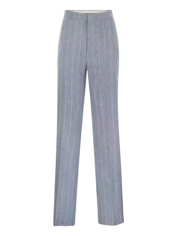 Tagliatore Padima Pinstripe Trousers - Blue