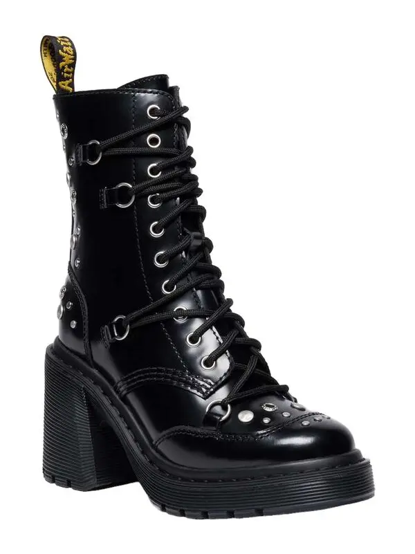 Dr. Martens Chesney Studded Leather Boots - Black