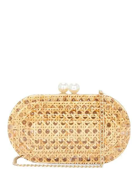 BTB LOS ANGELES Caillou Clutch - Natural