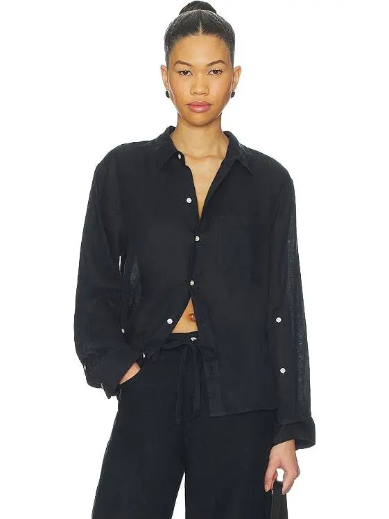 Citizens Of Humanity Kayla Shrunken Shirt - True Navy