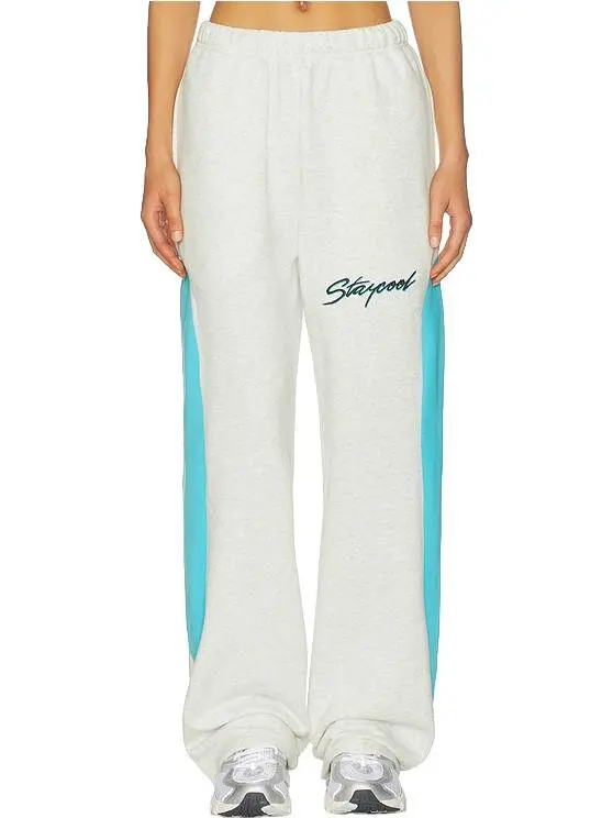 STAY COOL Turbo Sweatpants - Gray & Blue