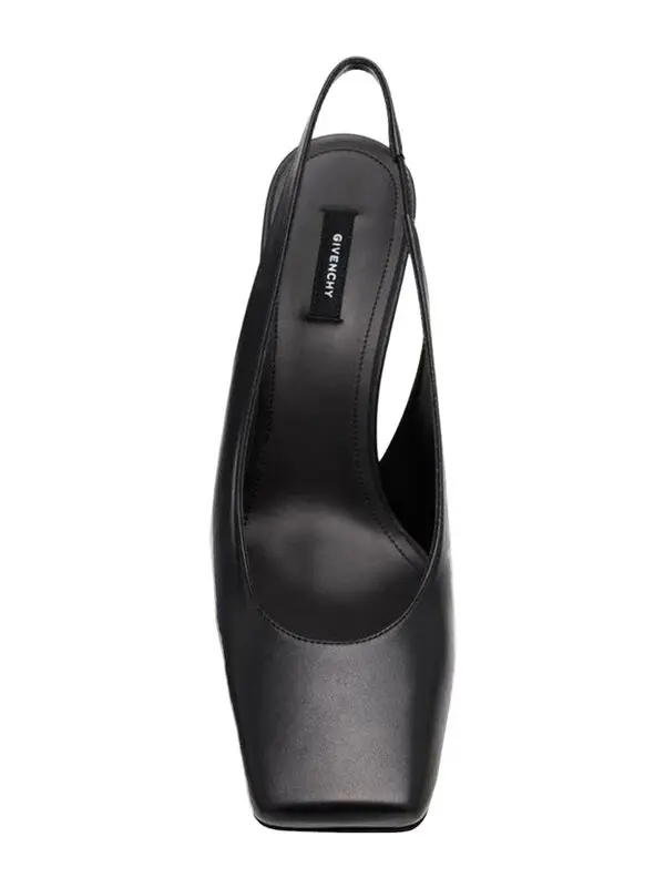 Givenchy Tape 65 Leather Slingback Pumps - Black