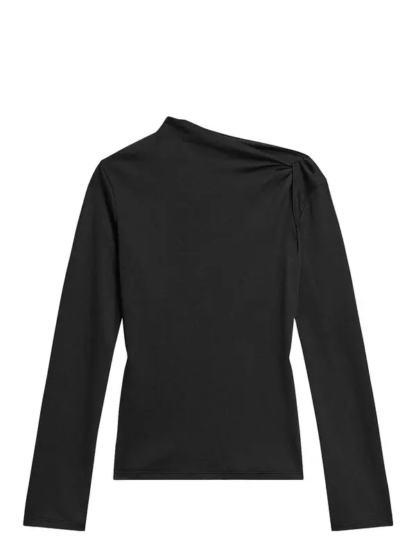 Theory Long-sleeve Twist Tee - Black - 00