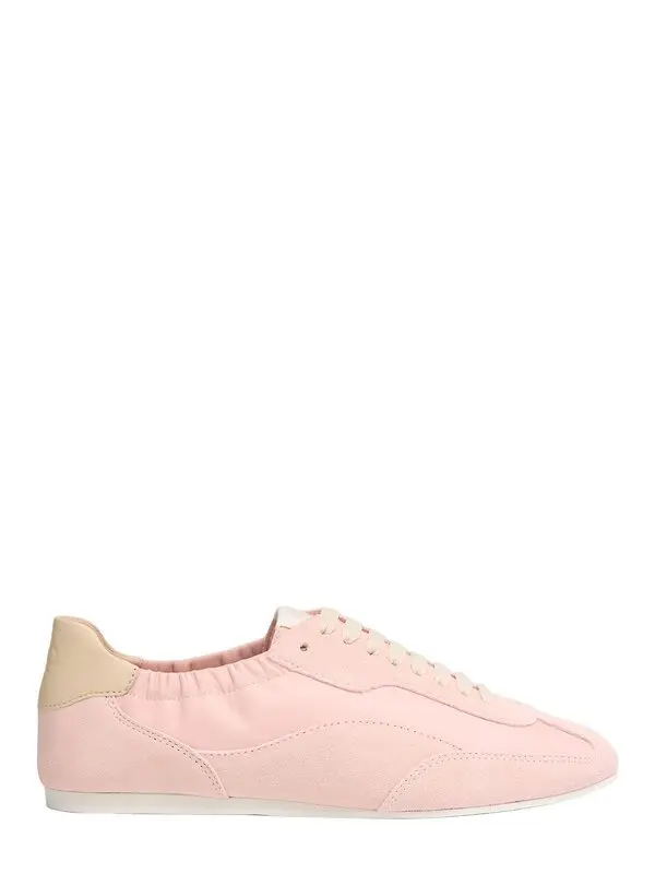 Simkhai Georgie Suede And Leather Low-top Sneakers - Pale Pink