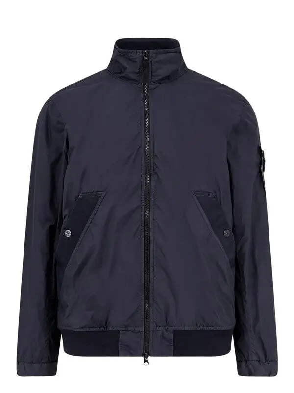 Stone Island Garment Dyed Crinkle Reps Ny Jacket - Blue
