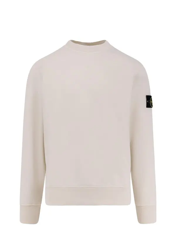 Stone Island Organic Cotton Sweatshirt - White