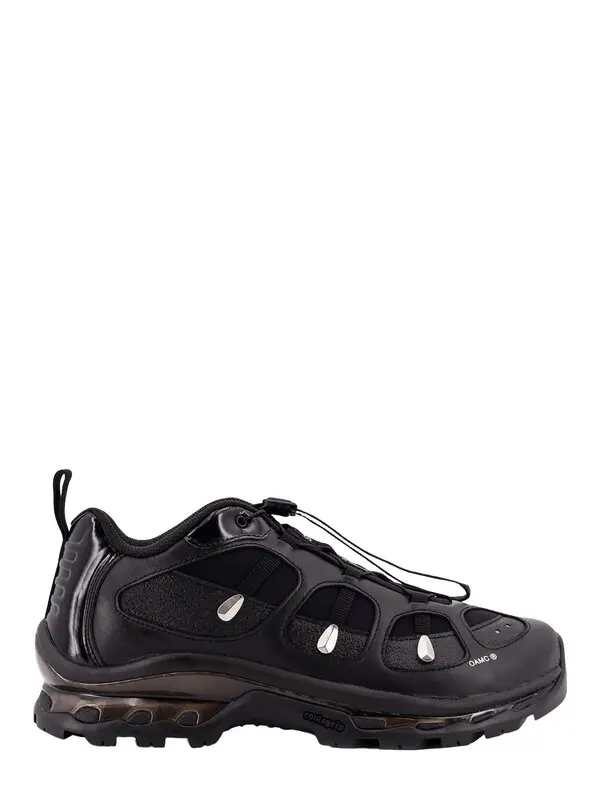 SALOMON X OAMC Leather And Nylon Sneakers - Black