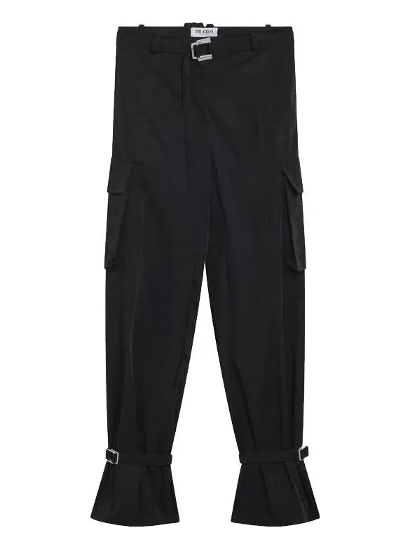 Attico Nylon Trousers - Black