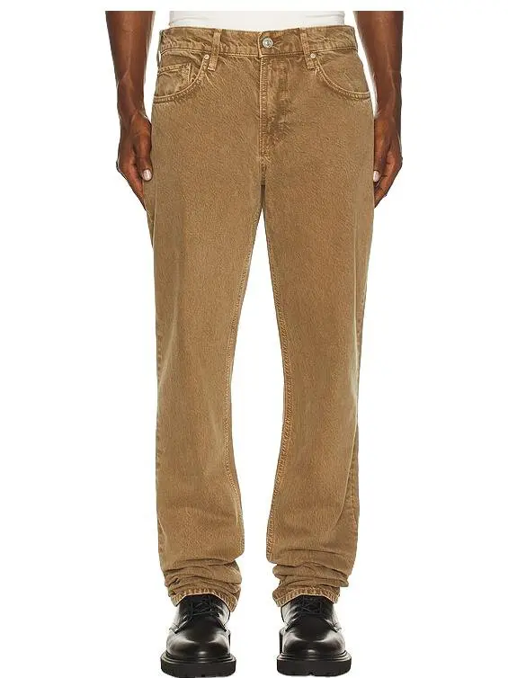 Paige Normandie Straight Leg Jeans - Brown