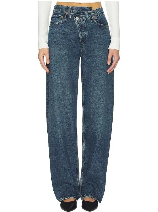 AGOLDE Arc Criss Cross Jeans - Blue