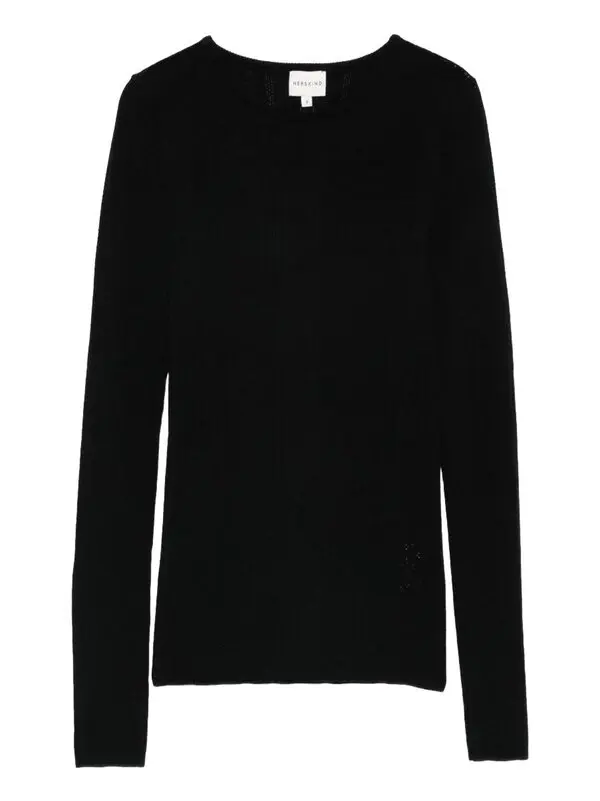 HERSKIND Wool Crewneck Sweater - Black