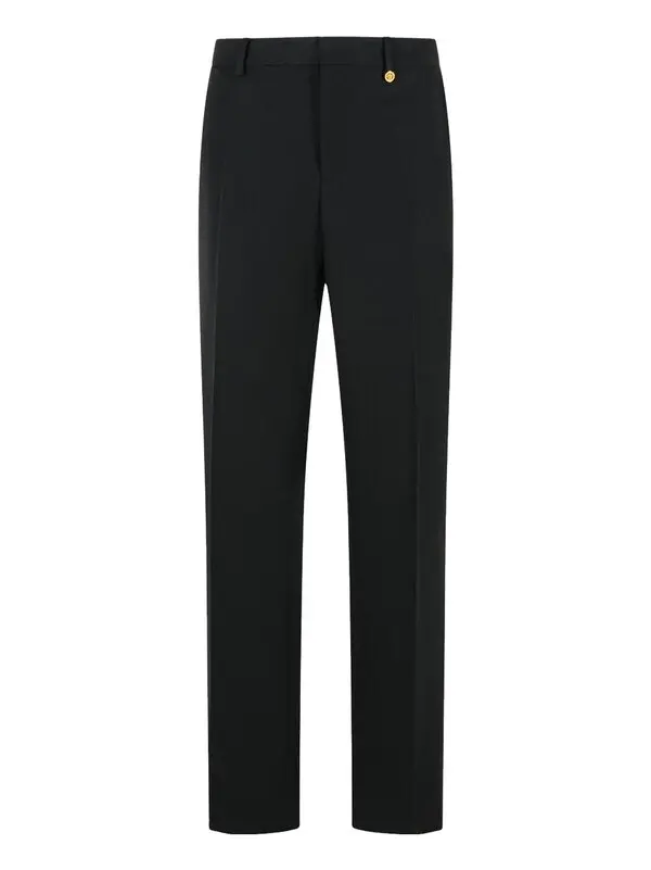 Versace Virgin Wool Trousers - Black