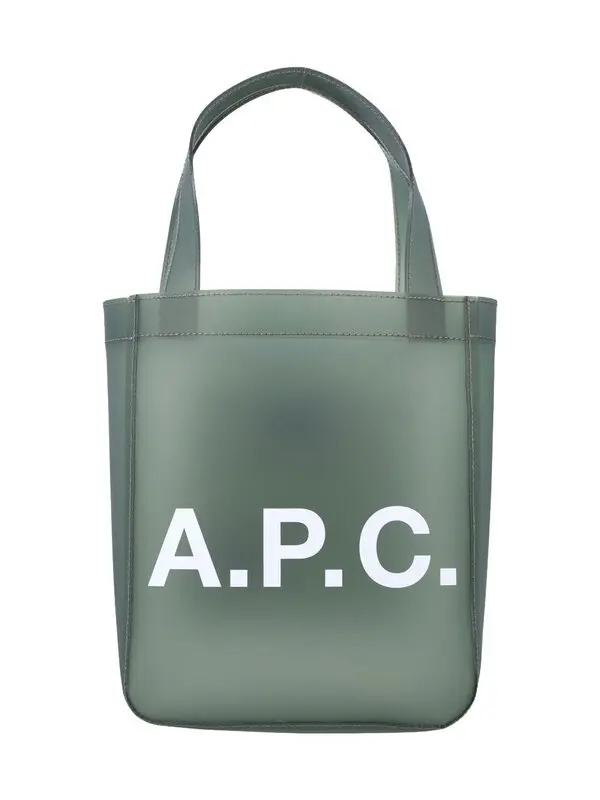 A.p.c. Lou Matte Pvc Tote - Brown