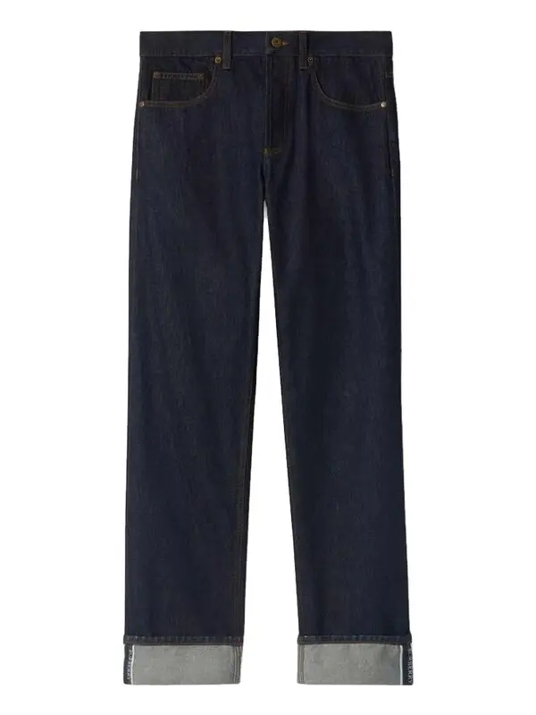 Burberry Standard Straight Jeans - Dark Denim Blue