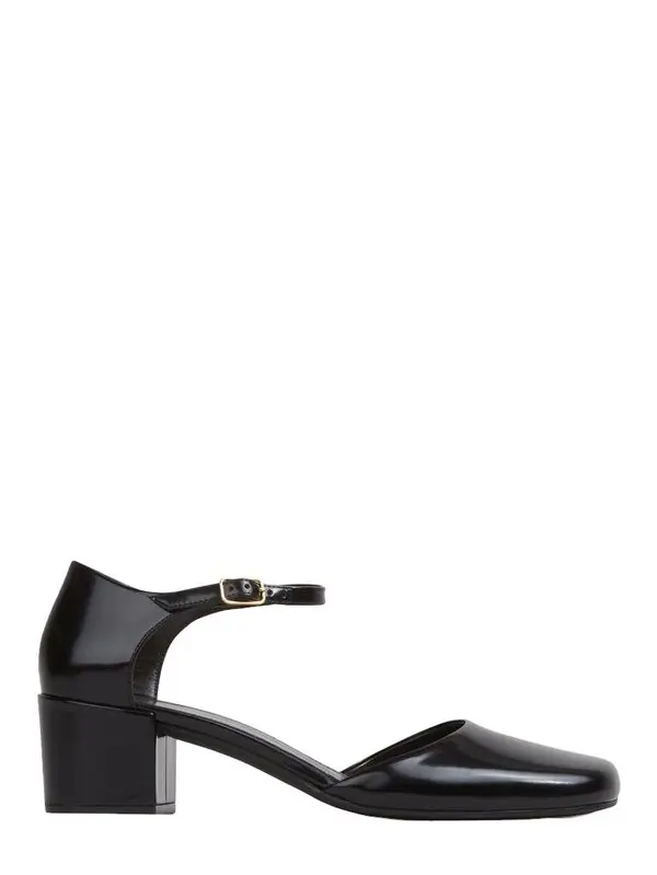 THE ROW Penelope Buckle Shoes - Black